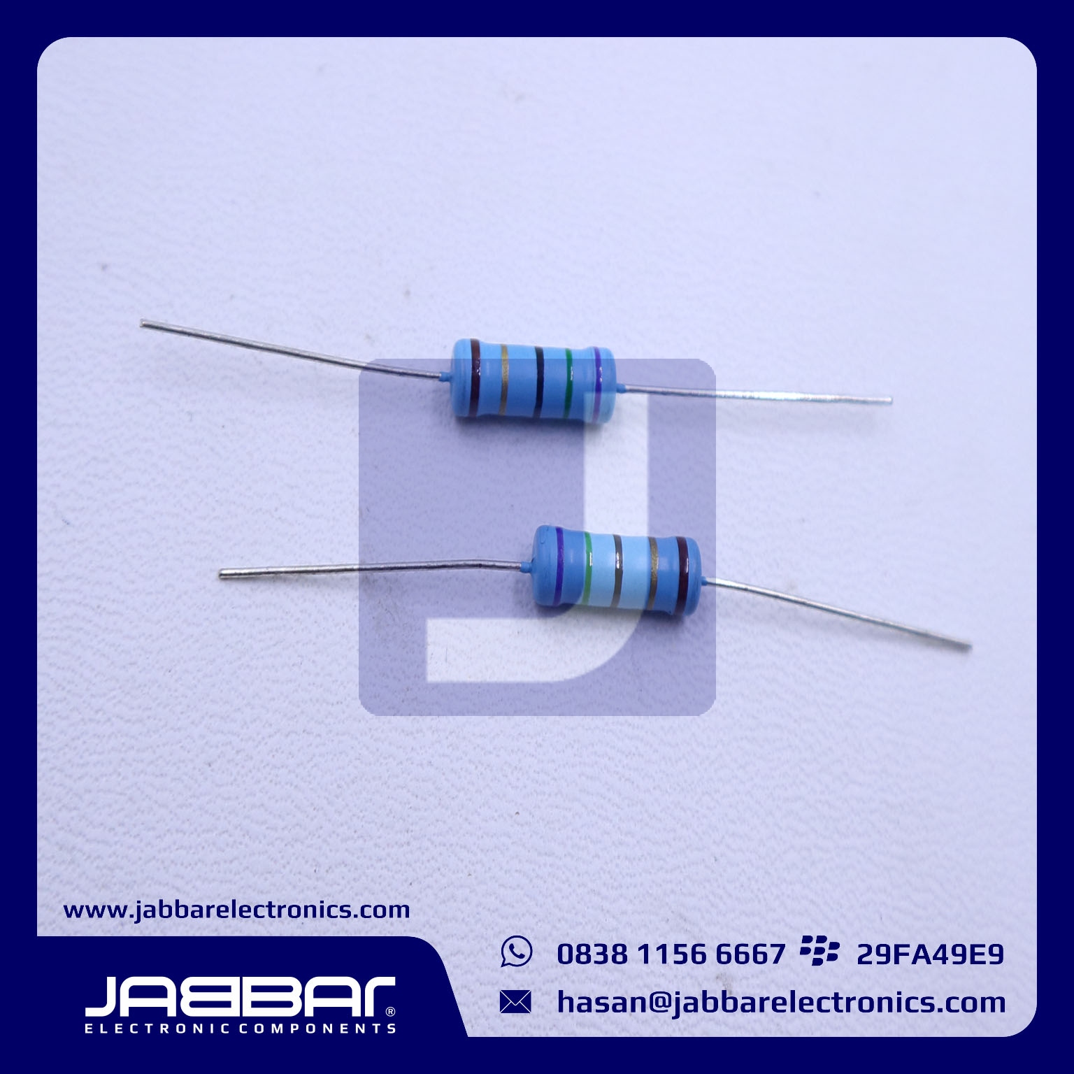 JUAL RESISTOR 1ohm 2watt ~ Pusat Komponen Elektronika Online