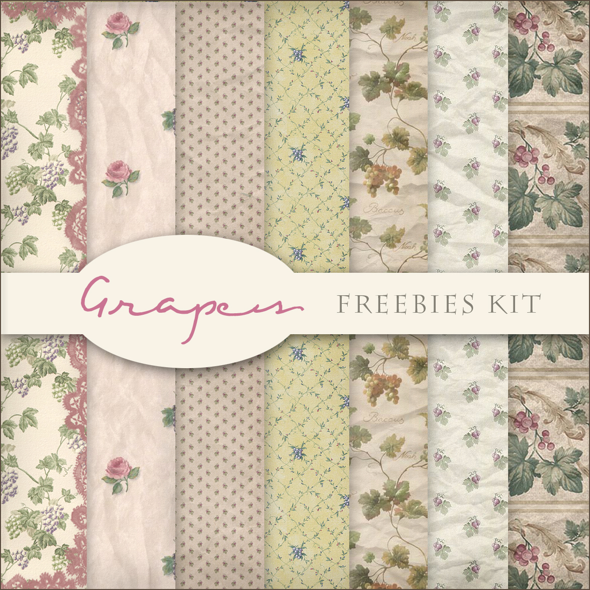 Scrap. DOT: Freebies Grapes Backgrounds