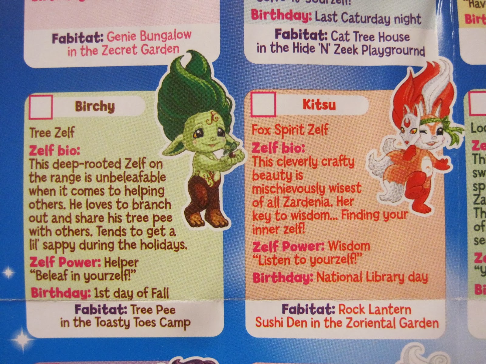 Never Grow Up: A Mom's Guide to Dolls and More: Zelfs Series 2 Review! :D