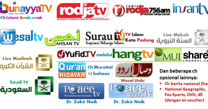Parabola Islami untuk dakwah RodjaTV, MtaTv, Saudi quran, Saudi Sunnah ...