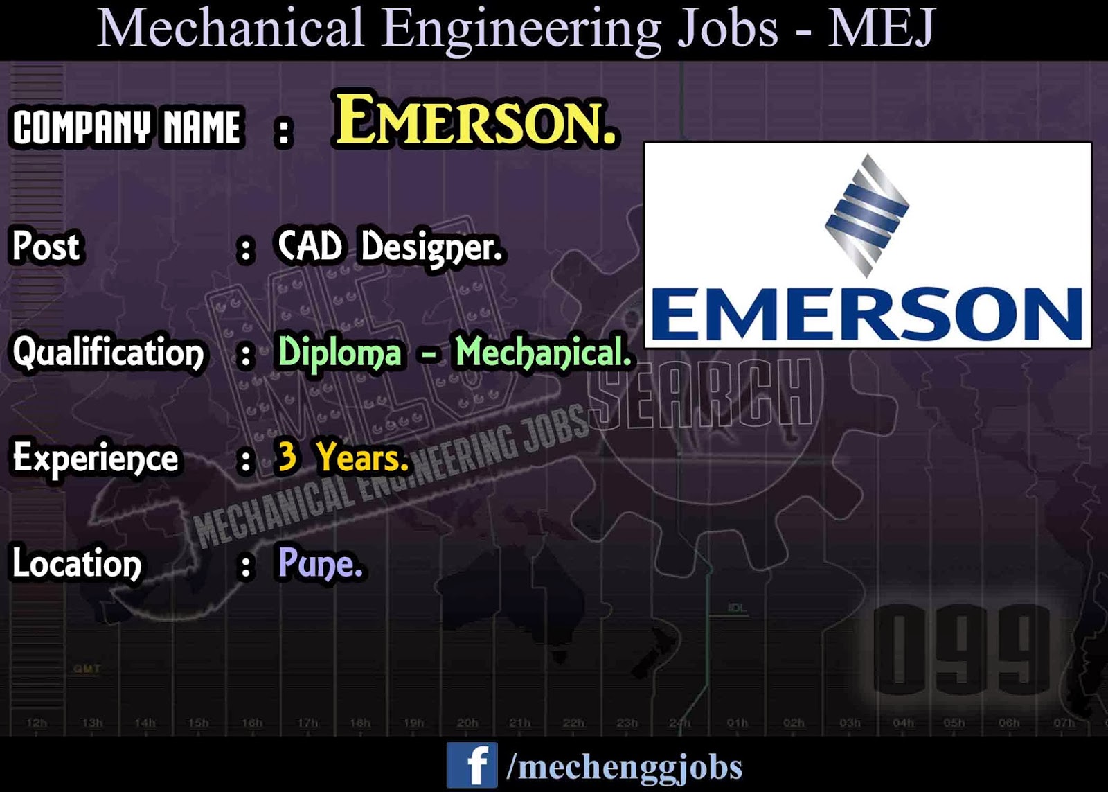 Emerson _CAD Designer _ Experience _ Pune - Mechanical Engineering Jobs ...