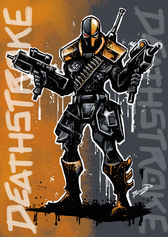 Deathstroke Drawing Injustice