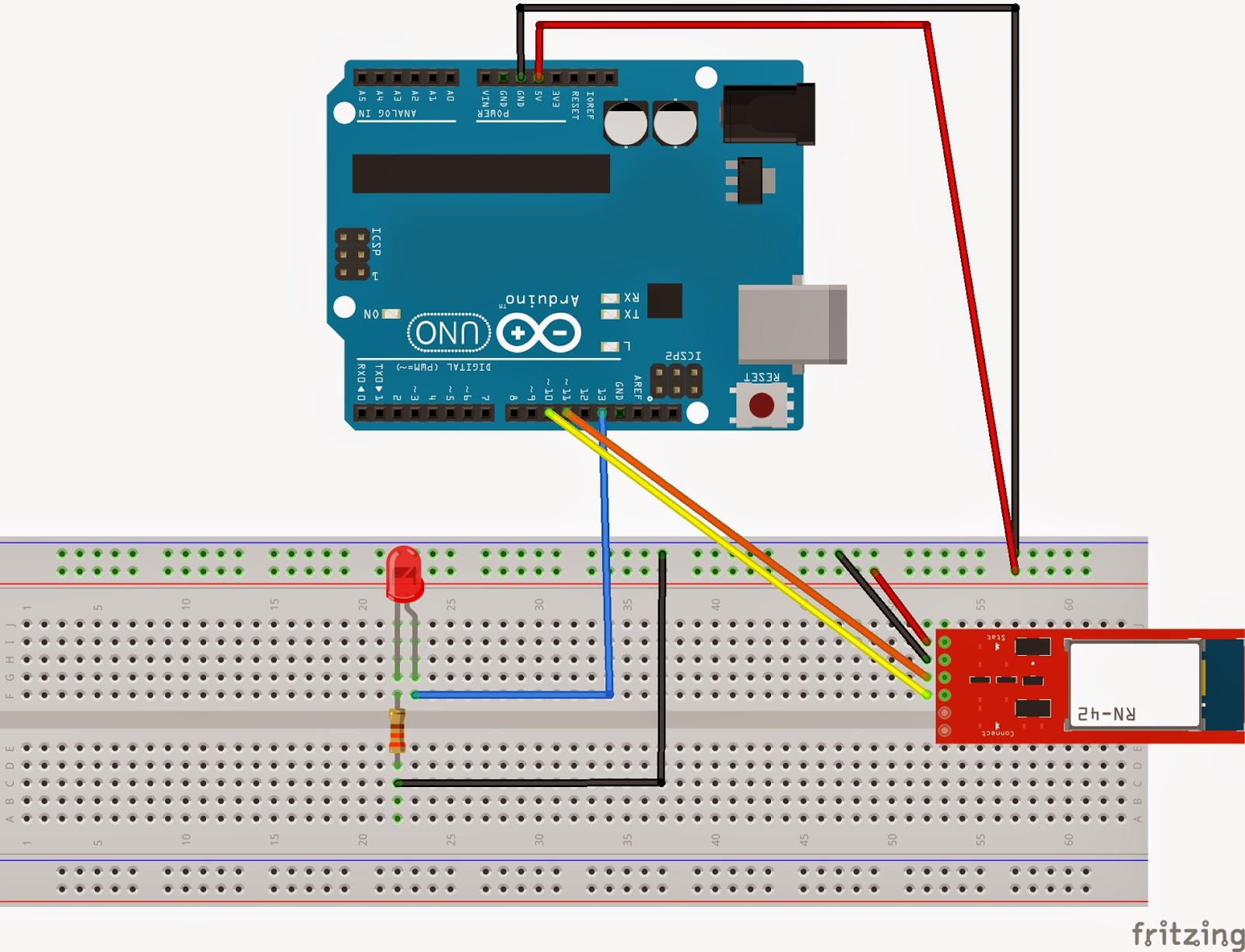 leds vs. buttons: Led On-Off via bluetooth and android