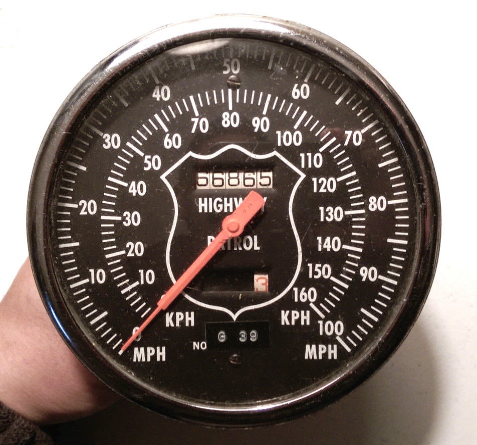 Deadly Curves: One-Offs #1: Stewart Warner 200mph Police Speedometer 1952