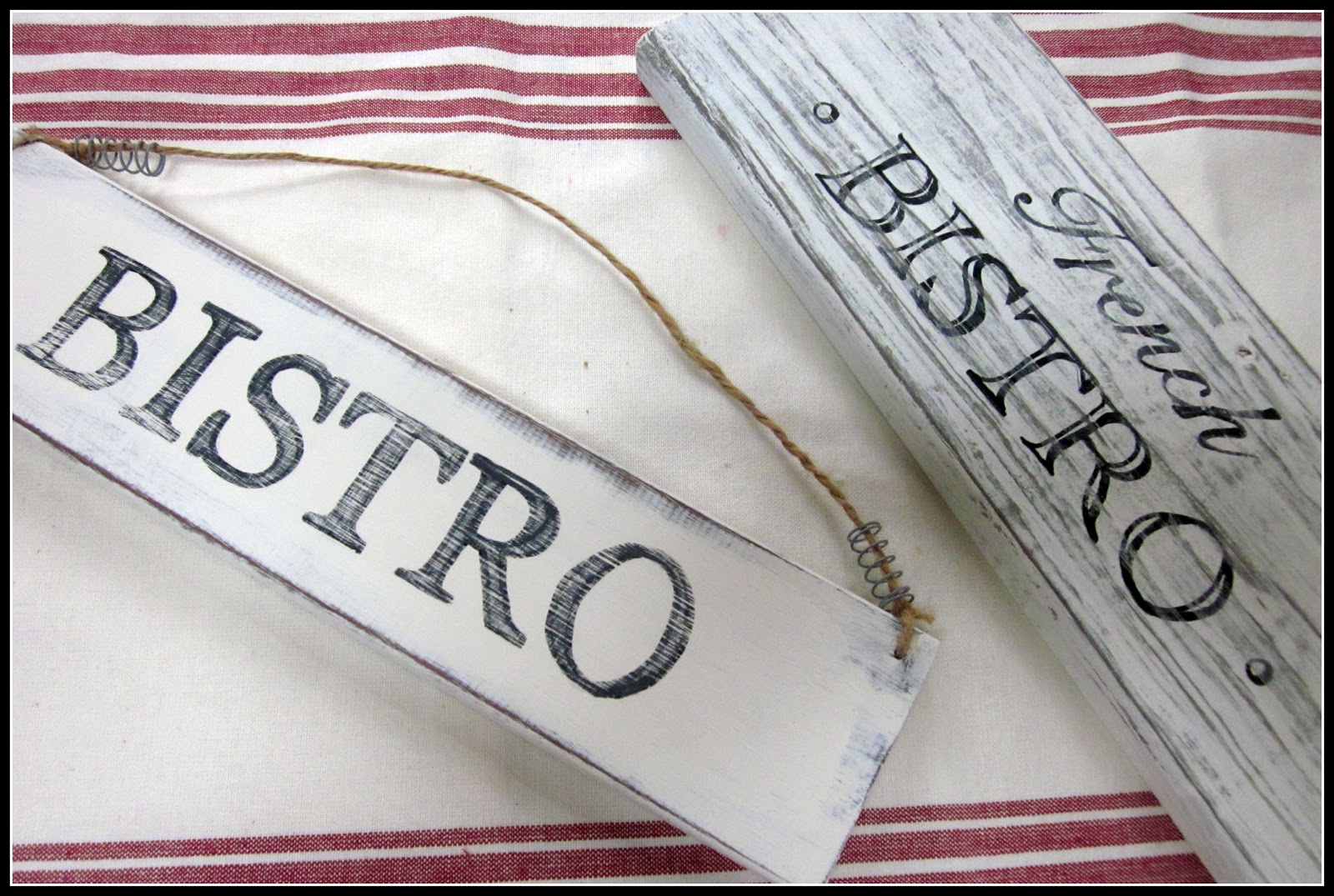 Rustic Wooden Bistro Signs