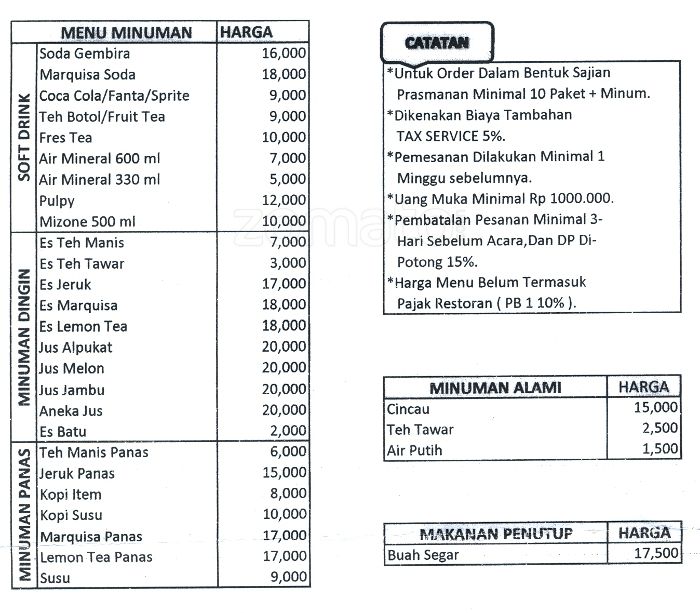 Harga Menu Gubug Makan Mang Engking Terbaru 2017