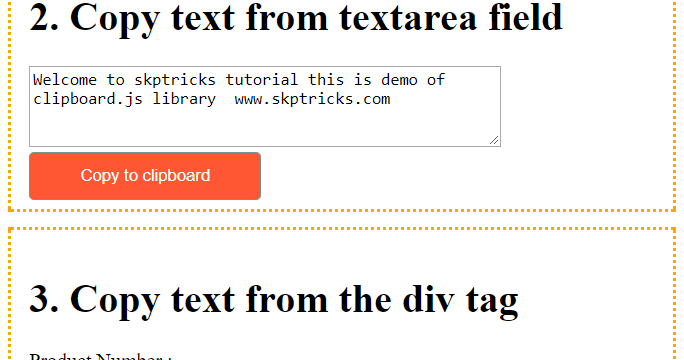Copy To Clipboard Using Jquery Plugin With Examples | SKPTRICKS