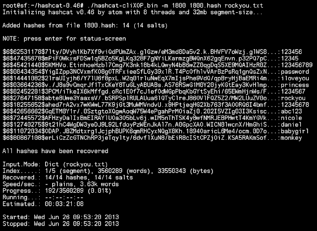 [Hashcat v0.46] Multi-Threaded Password Hash Cracking Tool