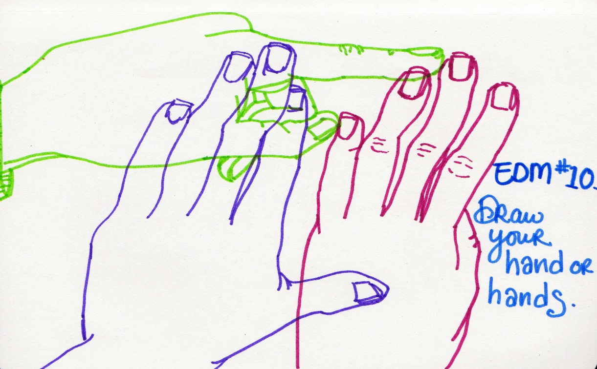 A Matter of Design: EDM #10 - Draw your hand or hands