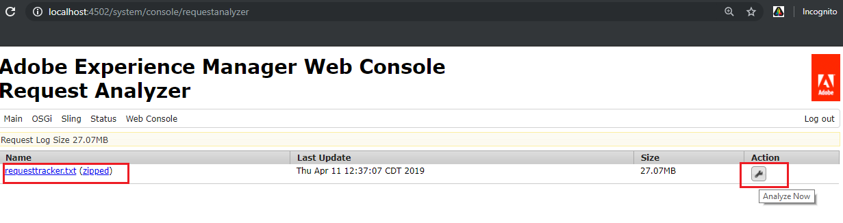 How to use the Request Processing Analyzer to analyze the recent ...