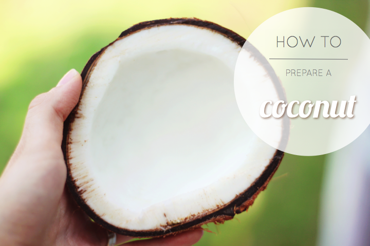BeccaMarie Designs: How to Prepare a Coconut