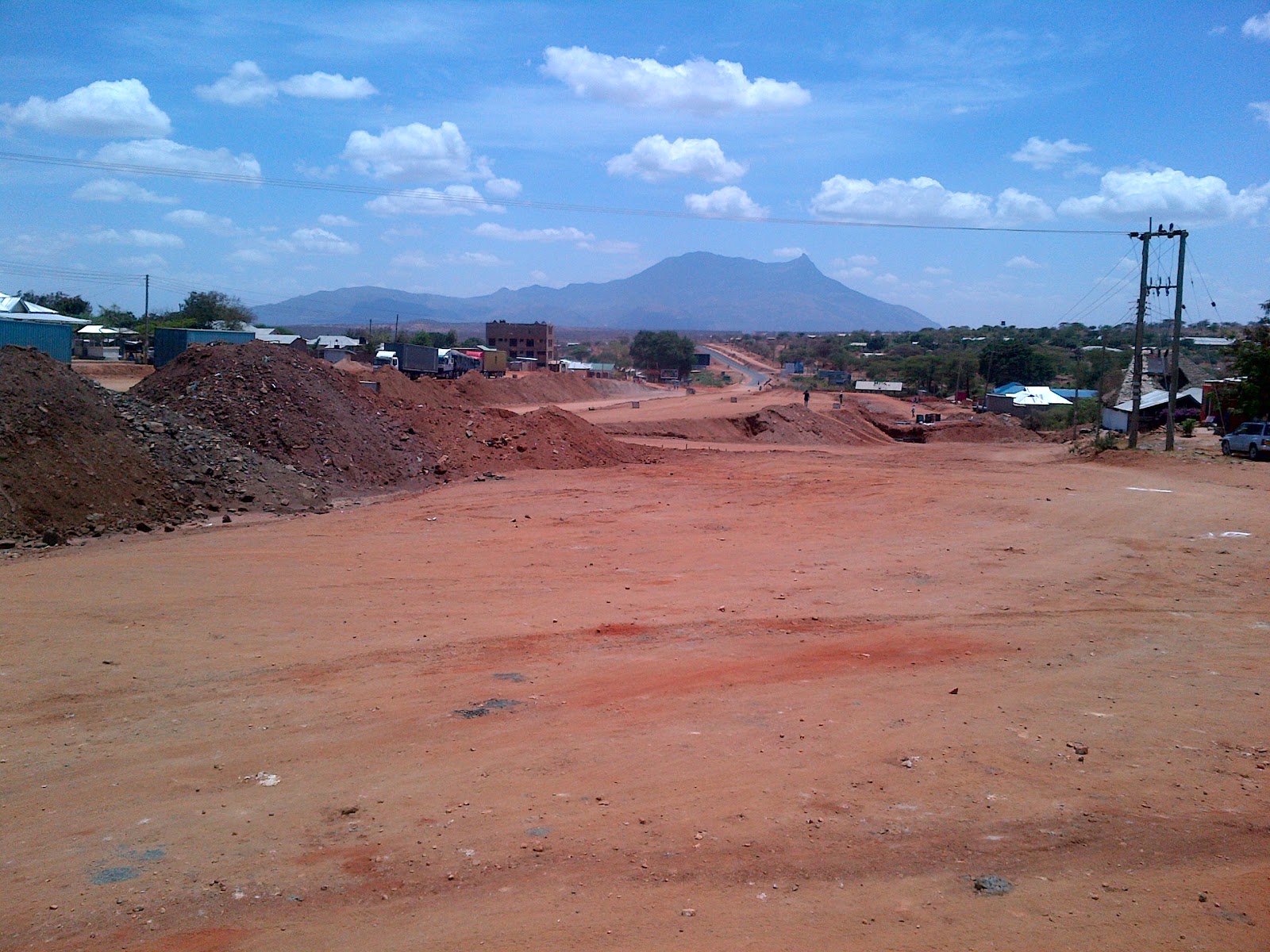 On the way to Namanga, a border between Tanzania and Kenya.