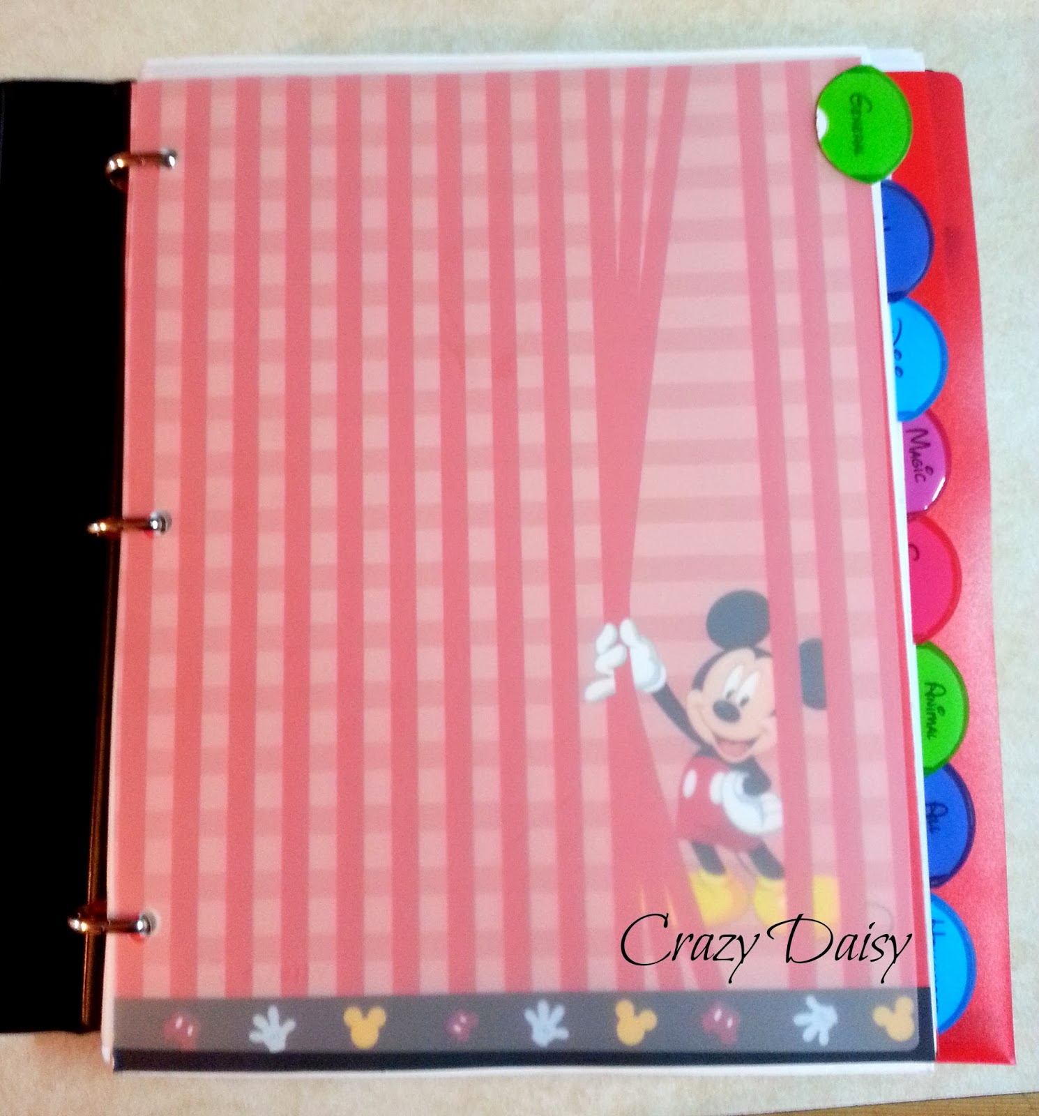 1 Crazy Daisy and 3 Pokey Joes: Disney Binder
