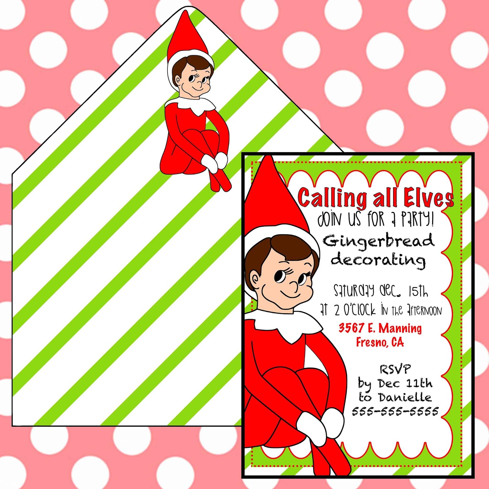 Daisy Celebrates: Elf On The Shelf Party Printable Files
