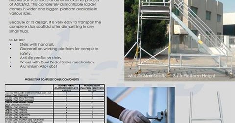 Welcome to Ascend Access System Scaffolding L.L.C: Mobile Stair Scaffold
