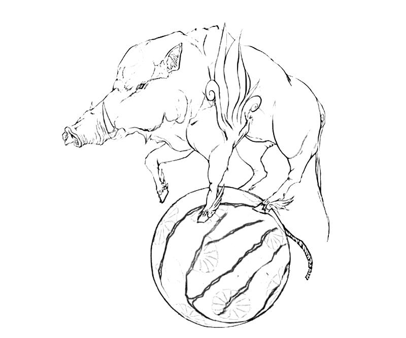 Okami Coloring Pages Coloring Pages