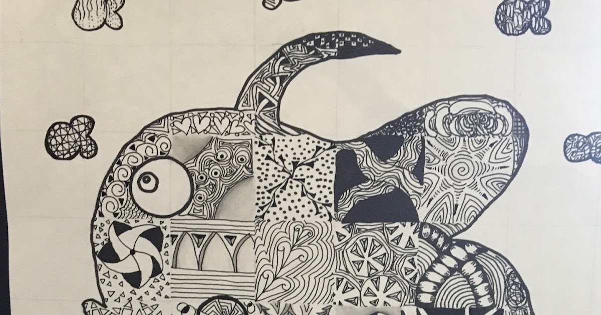 Art Room Blog: Advanced Zentangle Club--County Art Show 2016