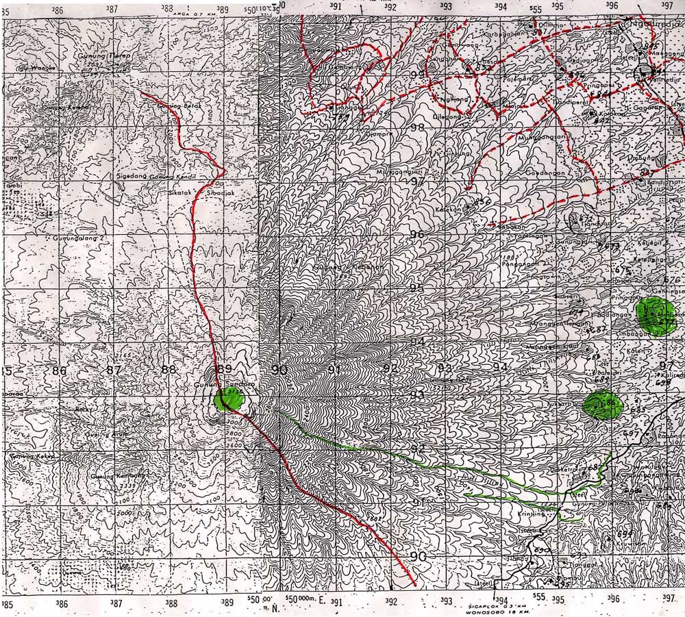 TAKJUB INDONESIA: Peta Topografi gunung Sindoro dan Gunung Sumbing