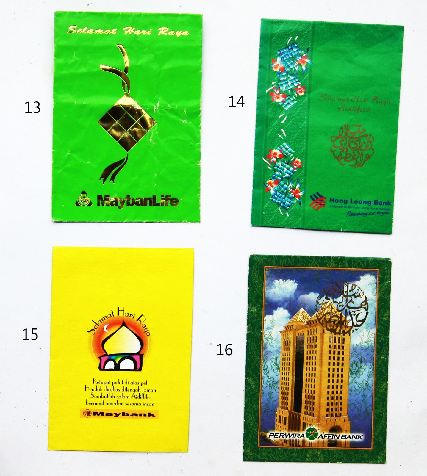 Koleksi sampul duit raya tahun 1996 - 2000 - Unikversiti