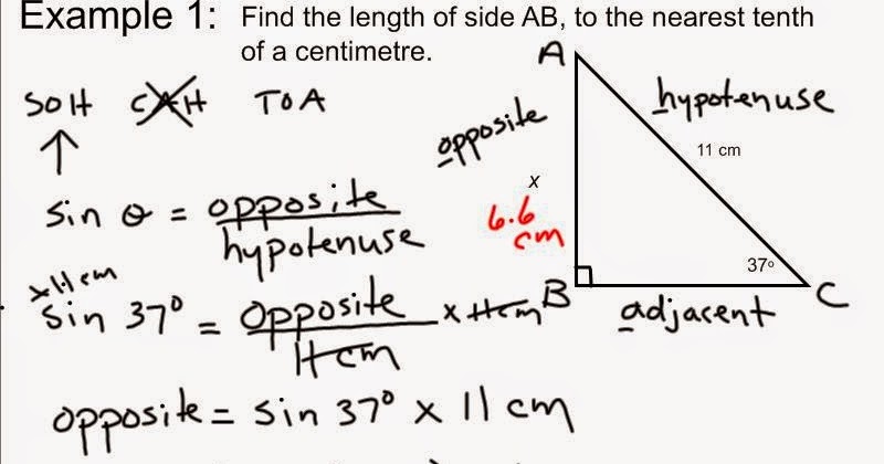 Gr 10 Applied Math: Trigonometry Problems