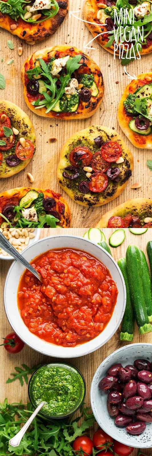 Vegan mini pizzas - Easy Recipe and DIY Tips