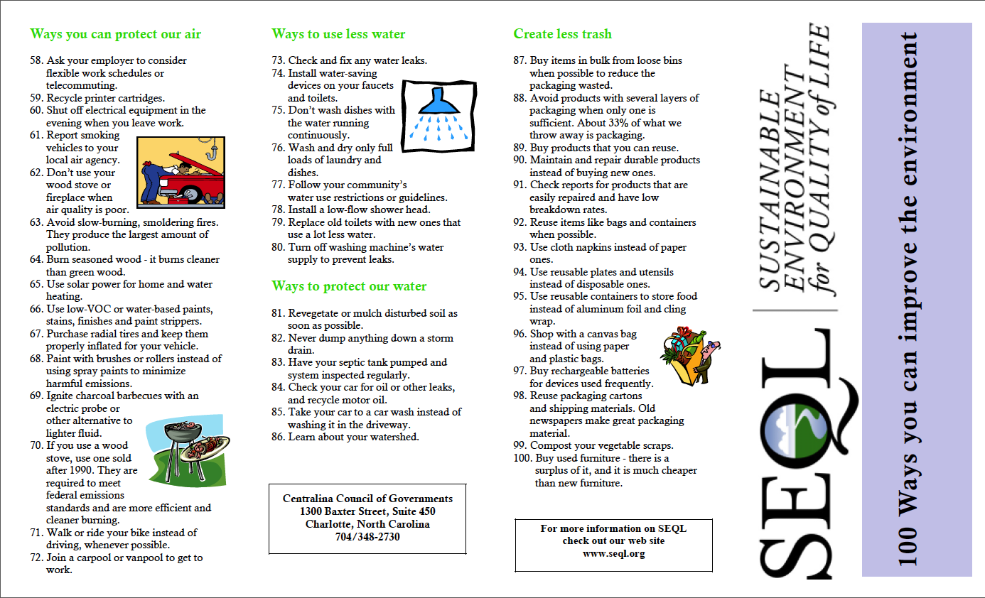 Eco Friendly: 100 Ways to Improve the Environment