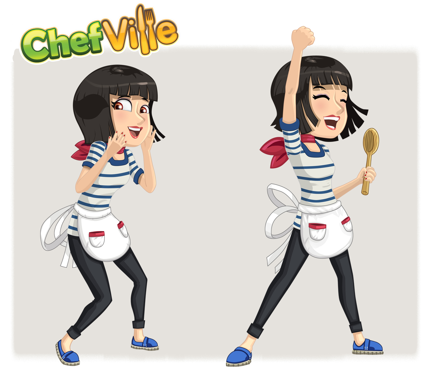 Karl Espiritu's Art Blog: Chefville In-Game Characters