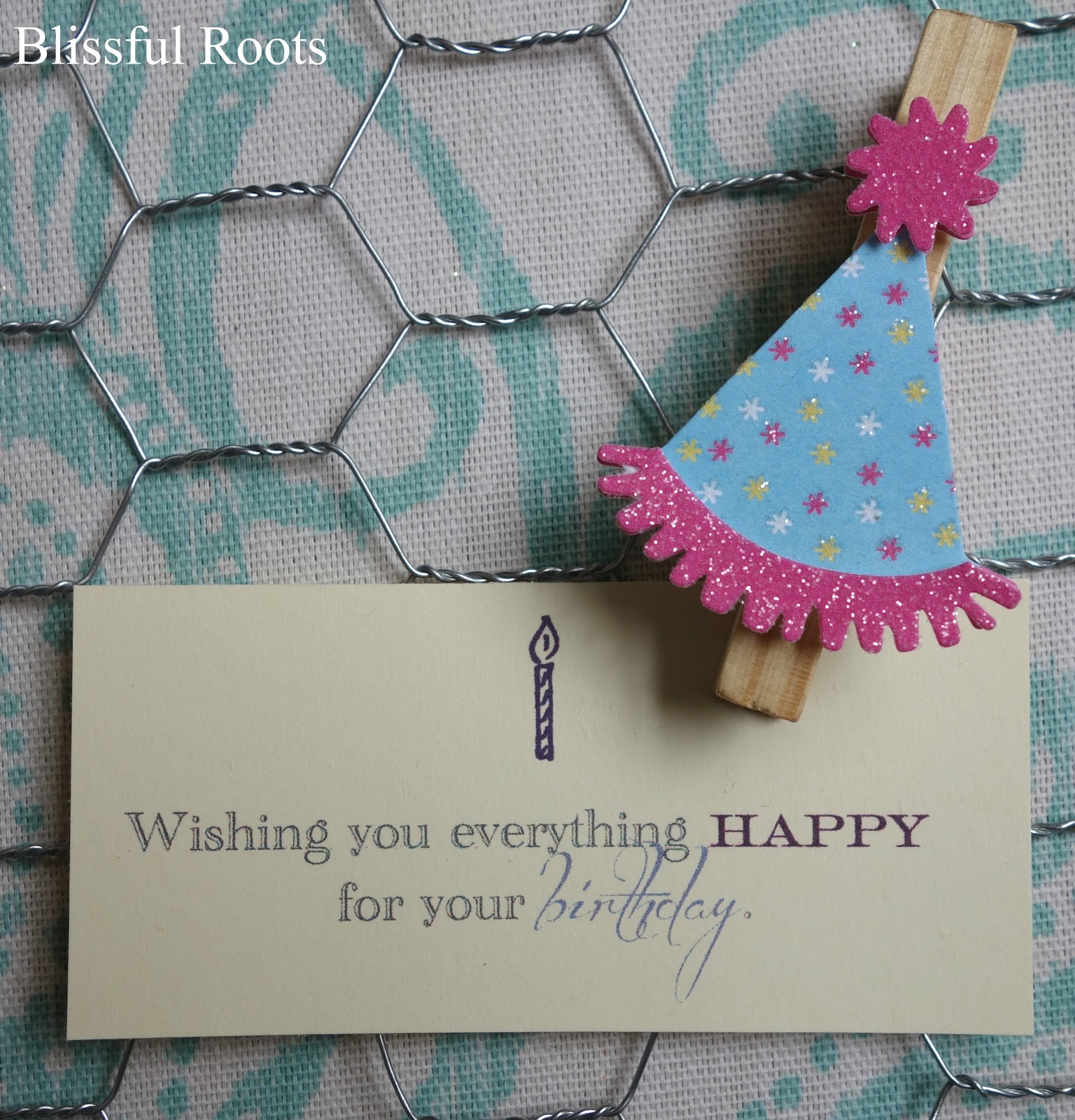 BLISSFUL ROOTS: Birthday Memory Board Close Up