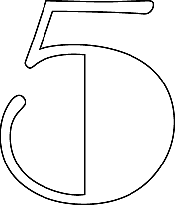 Números com moldes - Ver e Fazer