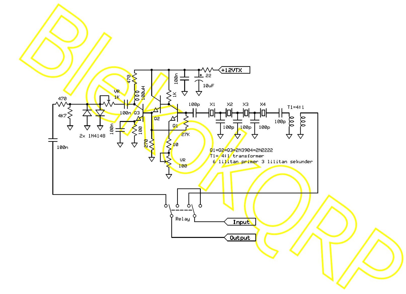 BLEKOK QRP by YD1JJJ: BITX RF SPEECH CLIPPING PROCESSOR