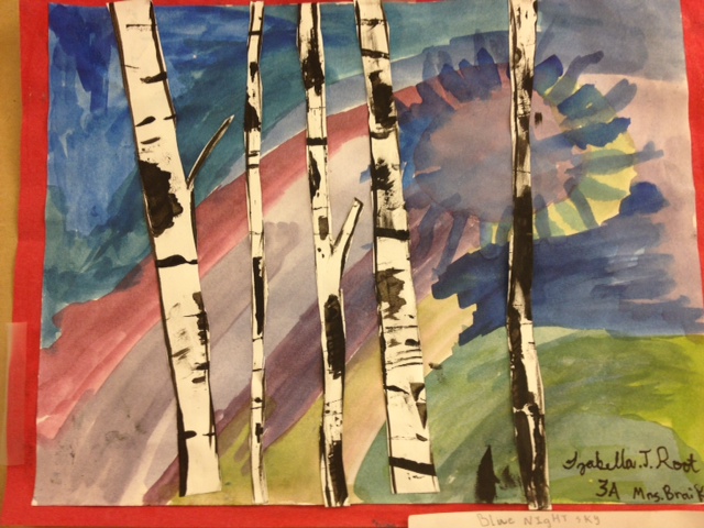 creat[ed]: Fall Birch Tree Art Lesson