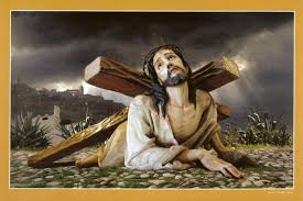 el místico: SÉPTIMA ESTACIÓN Jesús cae la segunda vez con la cruz