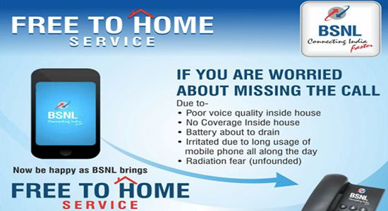BSNL introduces Free of cost ‘Free to Home’ service to offer Free Call ...