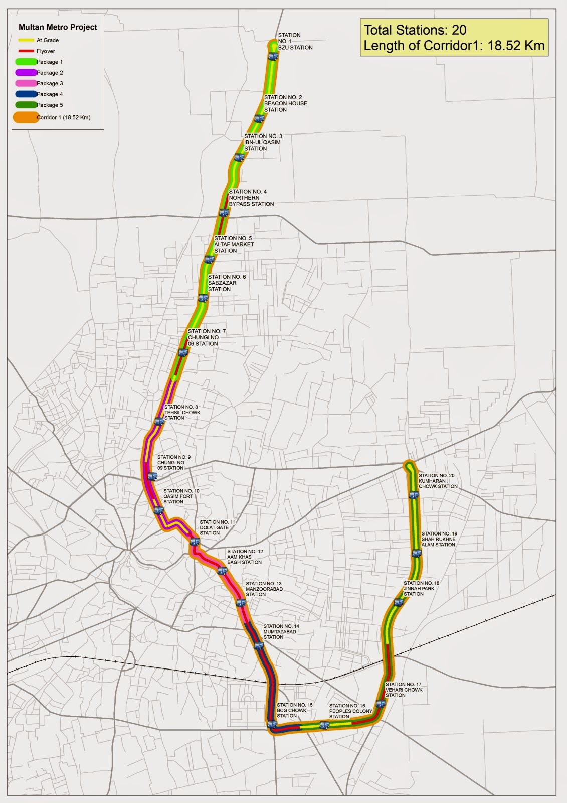 Travel Multan: Multan Metro Bus PC 1 and Metro Stations Designs