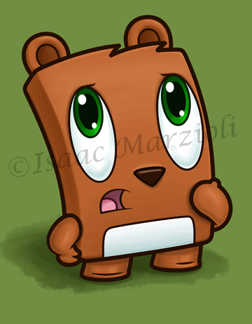 Isaac Marzioli: illustrations: Squaremania: Lil' Square Bear