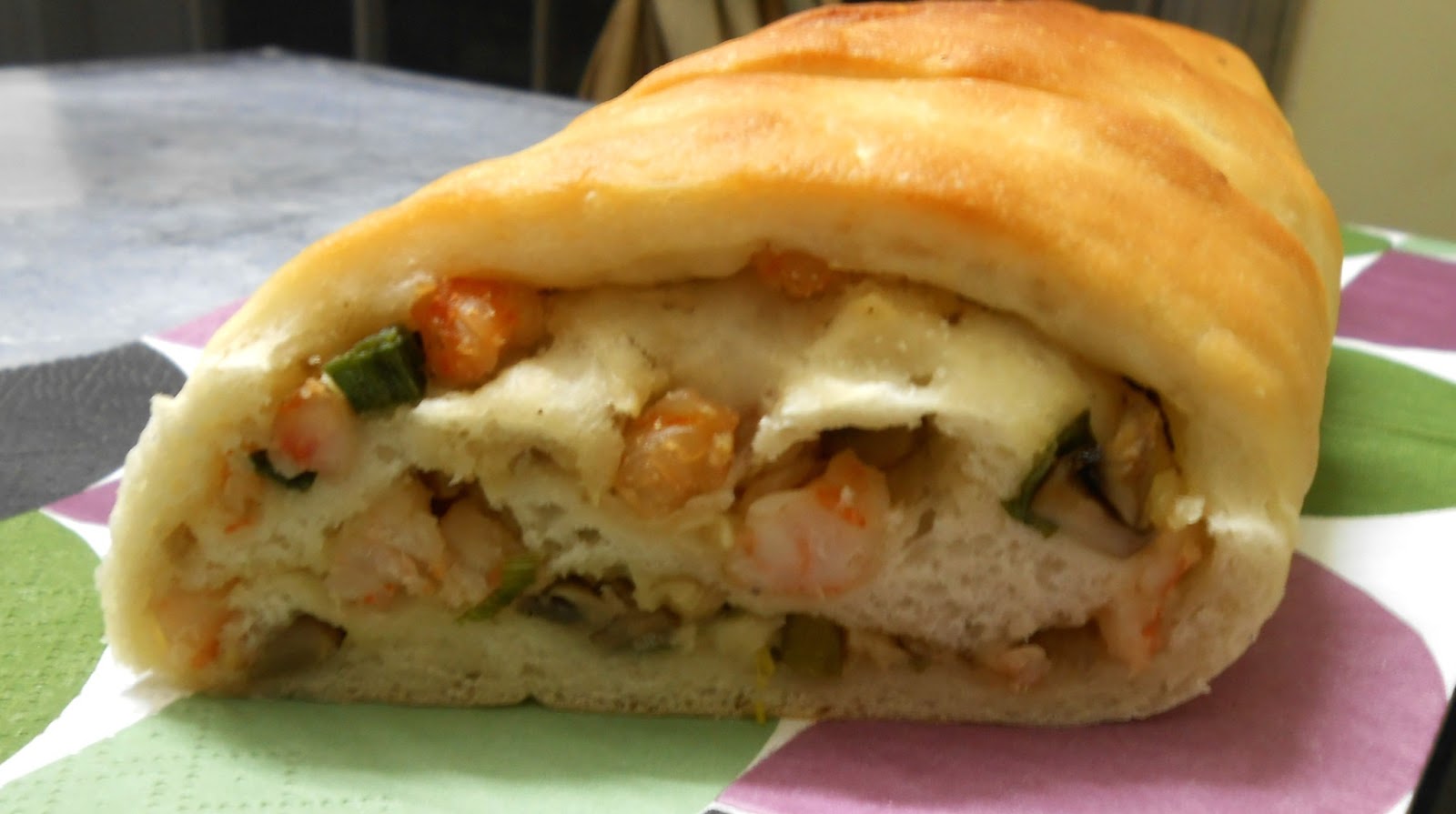 Prawn and mushroom roll | Bake Tales