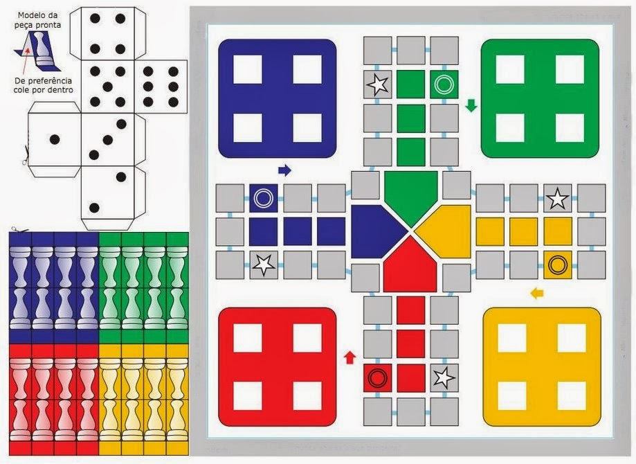 Dicas para se divertir com as amigas: Ludo para imprimir