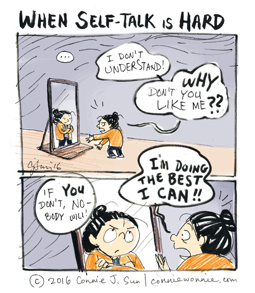 Connie to the Wonnie: When Self-Talk Is Hard