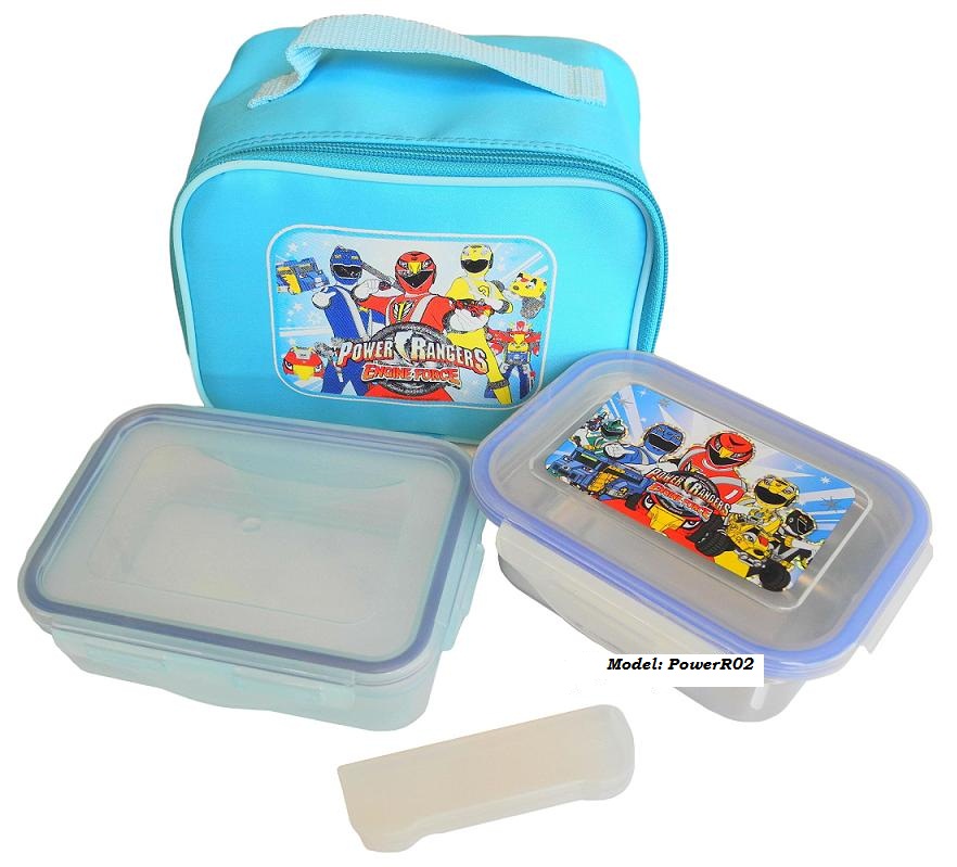 My Noble Baby: Power Rangers 2pcs Lunch Box Set with Case