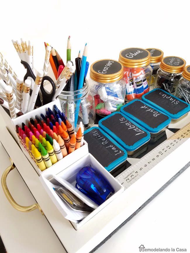 A simple Back-to-School Homework Station - Remodelando la Casa