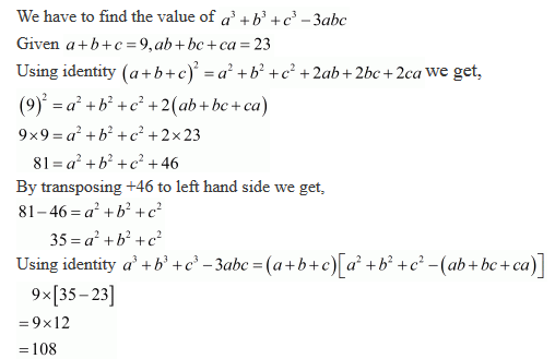 R.D. Sharma Solutions Class 9th: Ch 4 Algebraic Identities MCQ