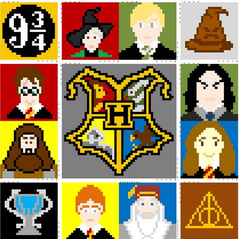 The Homemade Way: Harry Potter Graph Afghan, aka Graphgan