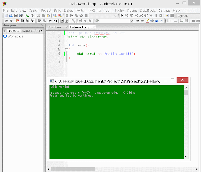 C++ : Practica 2: Estructura de un Programa - C++
