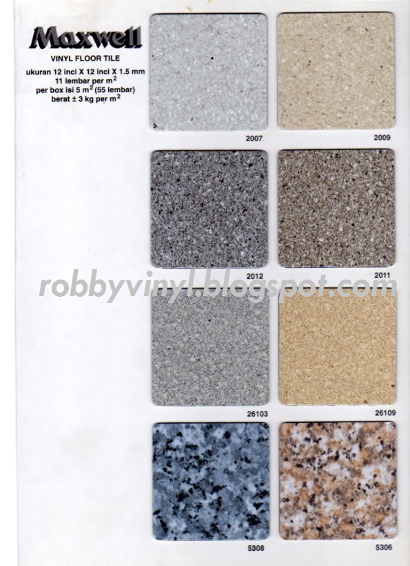 Robby Vinyl: MAXWELL VINYL TILE ukuran 30 cm x 30cm x 1,5 mm