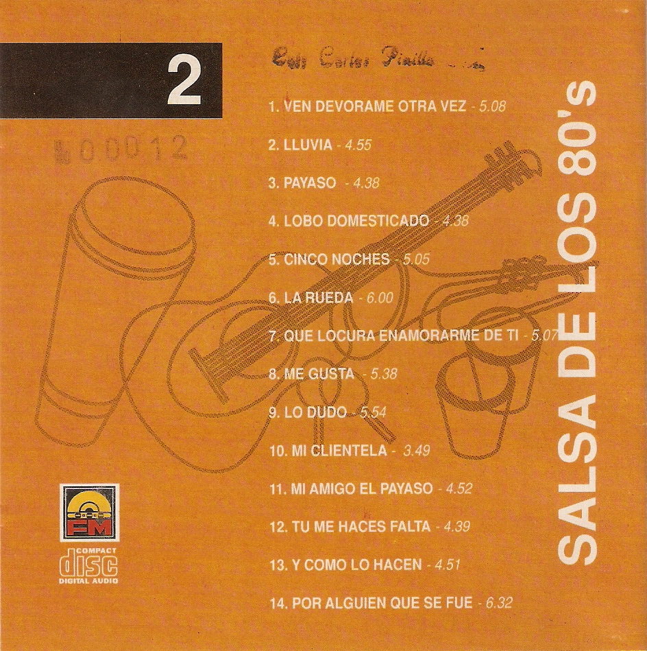 MELODIAS DE COLOMBIA: CINCO HORAS DE SALSA - CD. 02 (SALSA DE LOS 80´S)