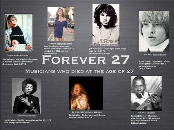 EL ROCK EN TU VIDA: CLUB DE LOS 27 O FOREVER 27