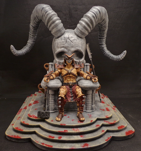 Stronox Custom Figures: Mortal Kombat Shao Kahn and Arena Throne Playset