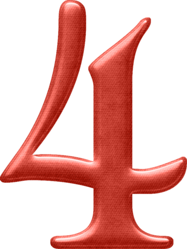 ® Colección de Gifs ®: IMÁGENES DE NÚMEROS PARA IMPRIMIR - COLOR ROJO