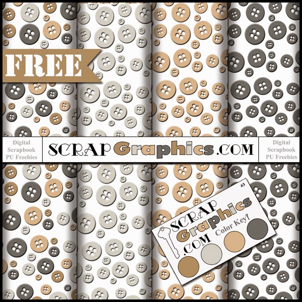 GRANNY ENCHANTED'S BLOG: Free Digital Scrapbook Button Papers ...