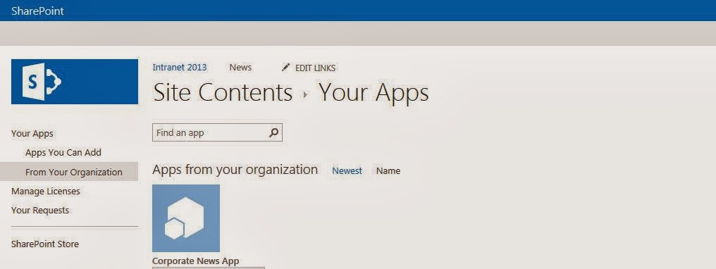 Setup an app store in SharePoint – LISE RASMUSSEN